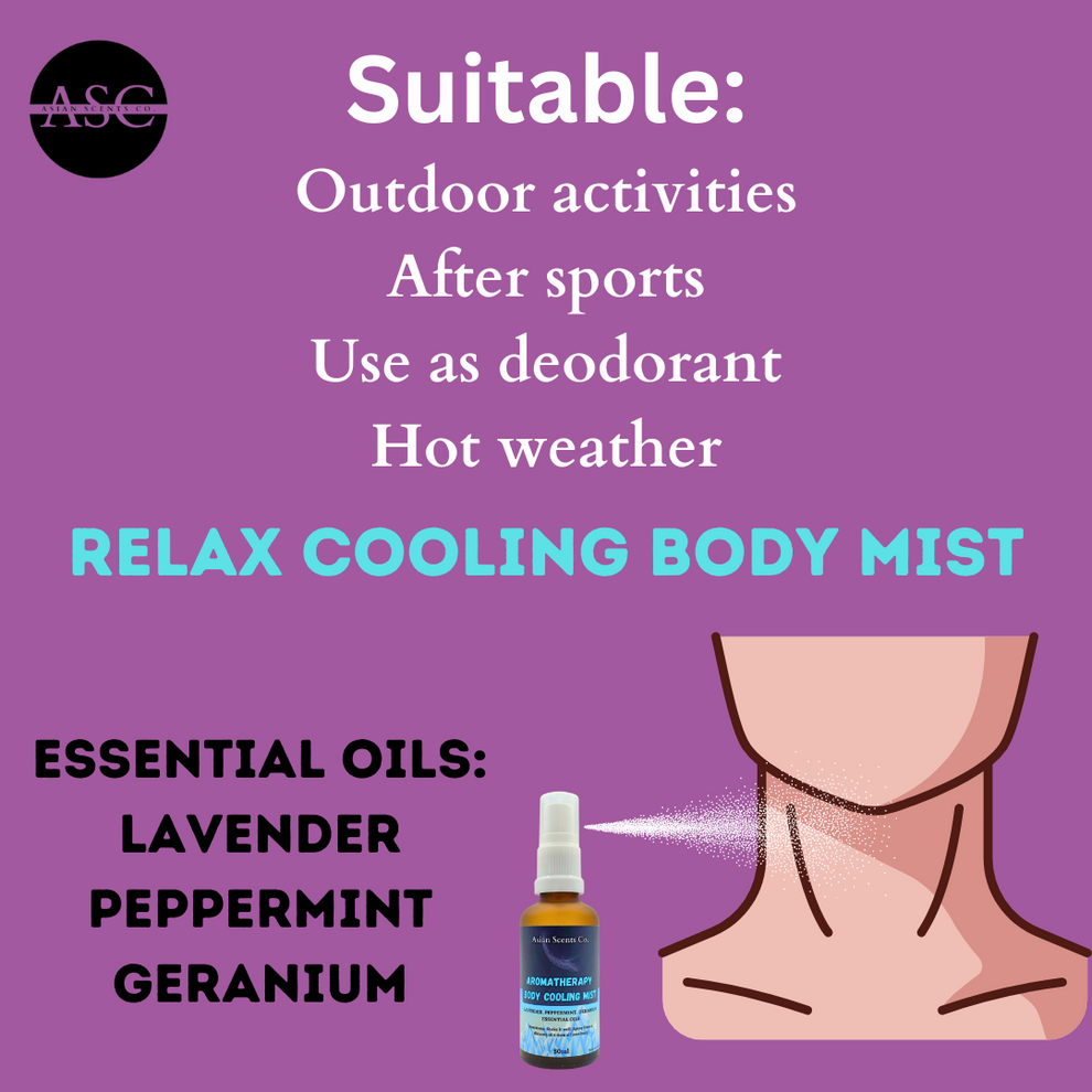 Aromatherapy Body Cooling Mist (NIGHT) - 50ml – Asian Scents Co.